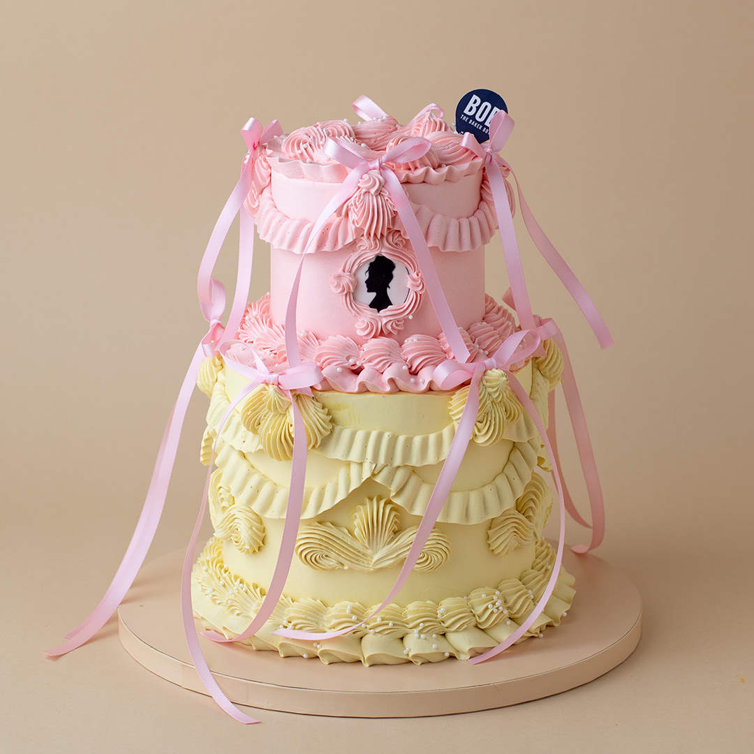 Two-Tier Vintage Portrait Cake - Bob the Baker Boy
