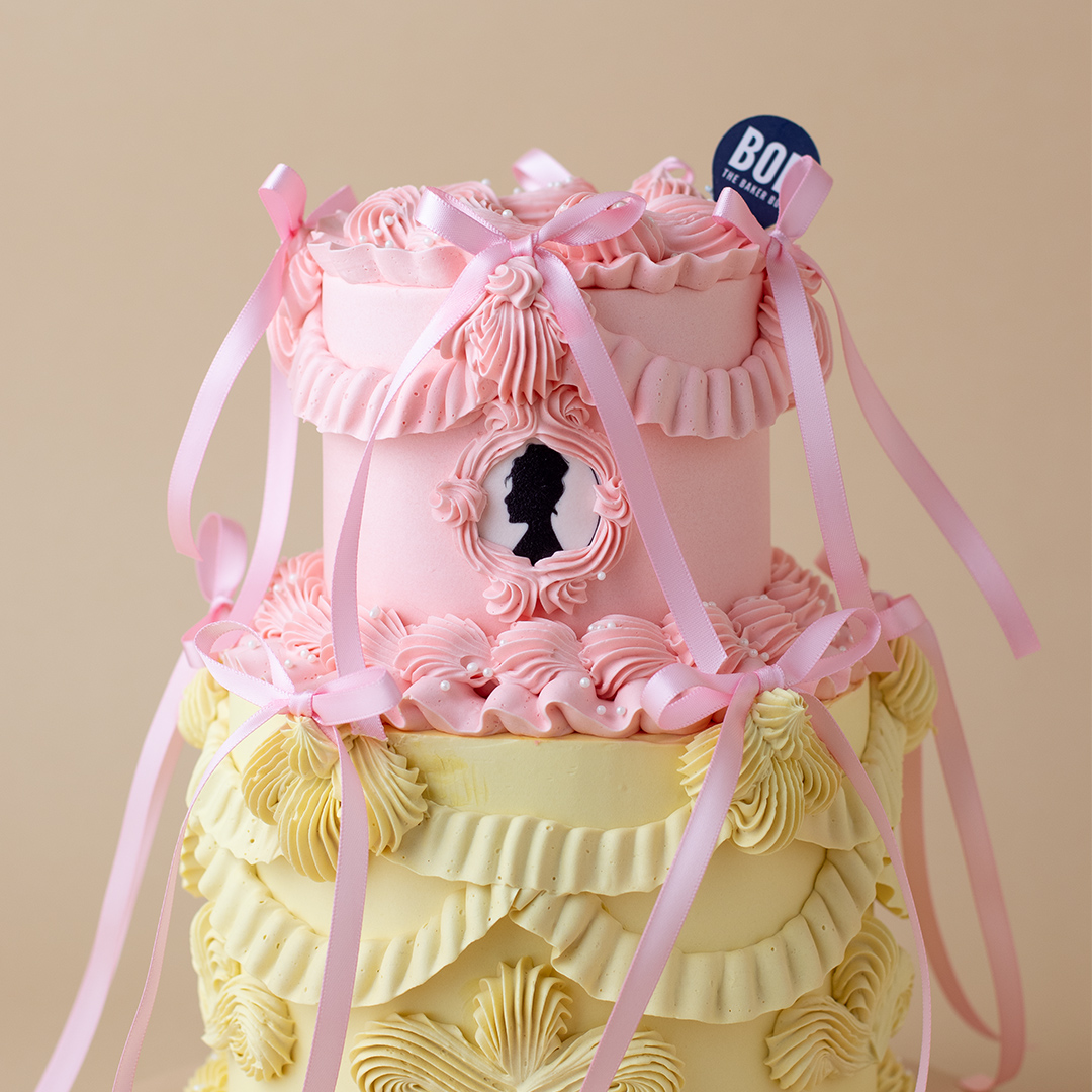 Two-Tier Vintage Portrait Cake - Bob the Baker Boy