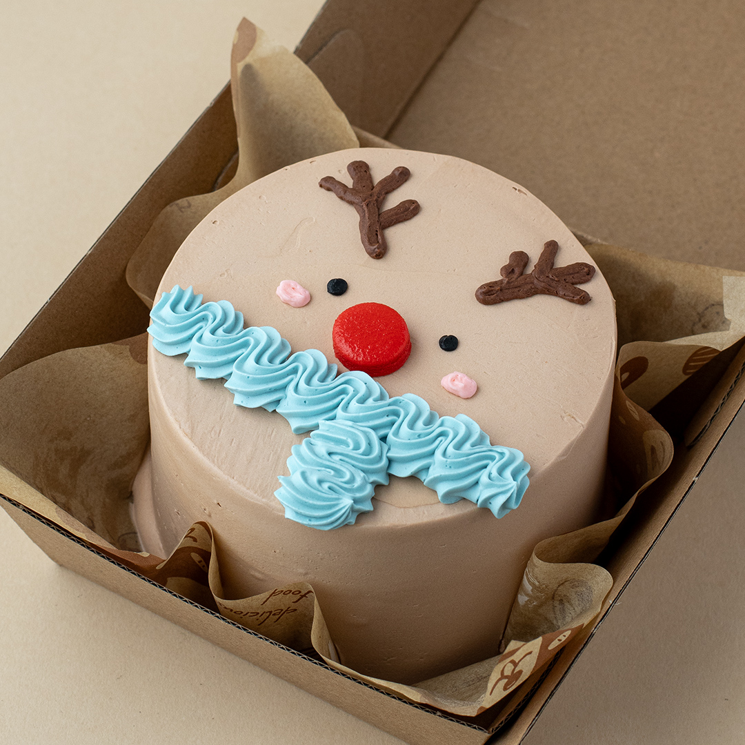 Rudolph the Red Nose Reindeer Bento Cake - Bob the Baker Boy