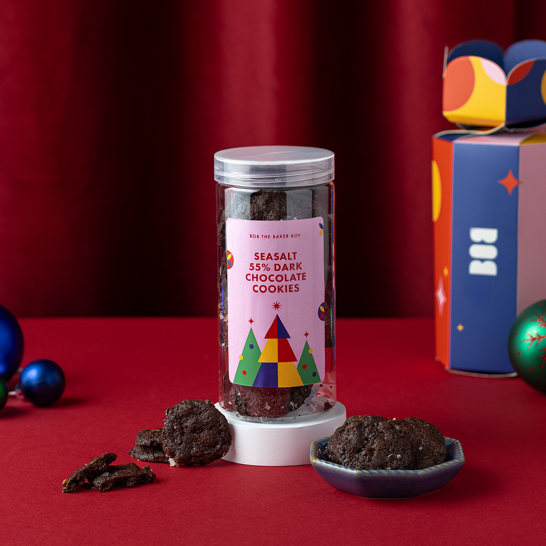 Seasalt 55% Dark Chocolate Cookies - Bob the Baker Boy