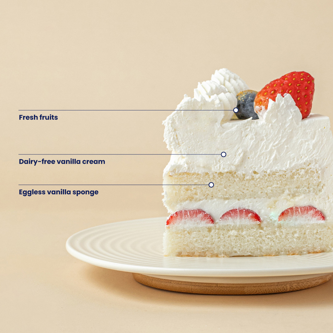 Eggless Dairy-free Strawberry Shortcake - Bob the Baker Boy