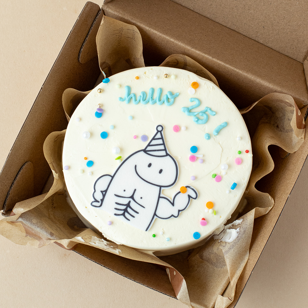 Gym Bro Meme Birthday Bento Cake - Bob the Baker Boy