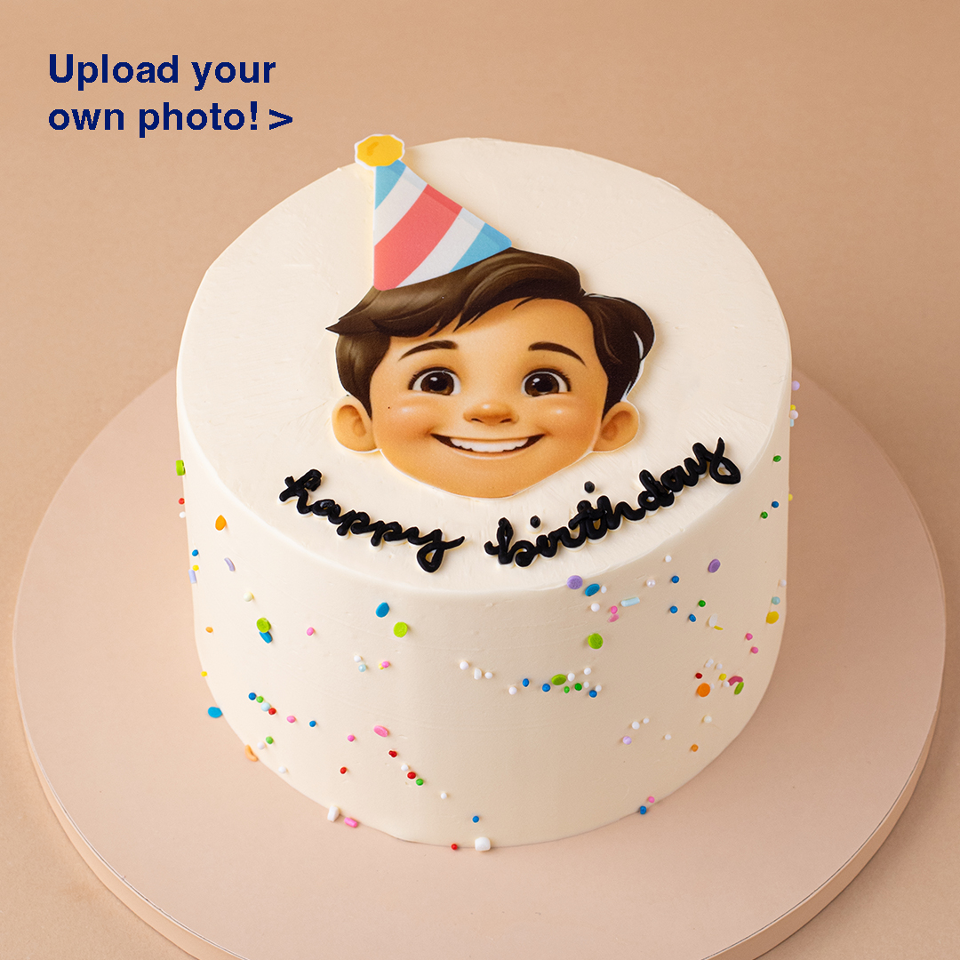 Edible Printed Photo Birthday Cake - Bob the Baker Boy