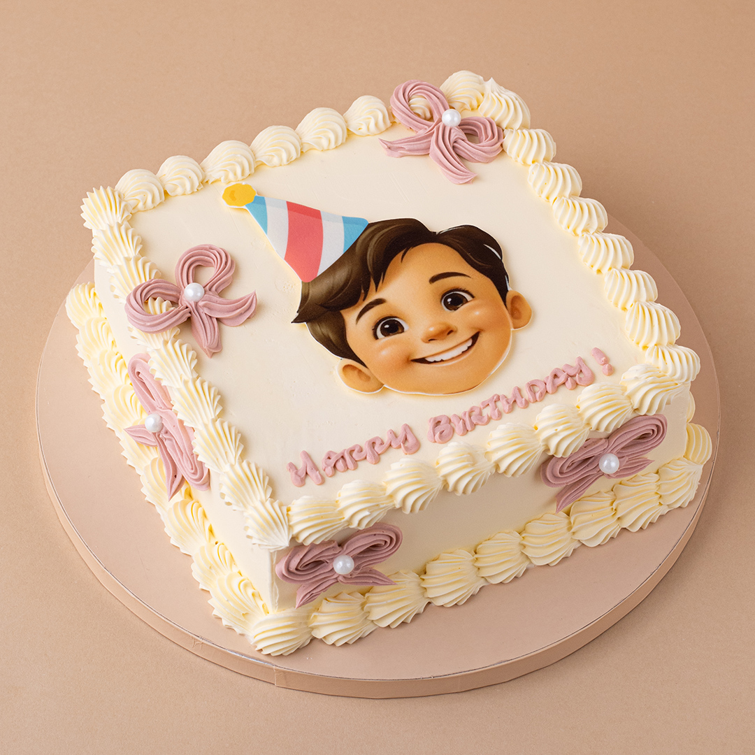 Edible Printed Photo Cute Birthday Cake - Bob the Baker Boy