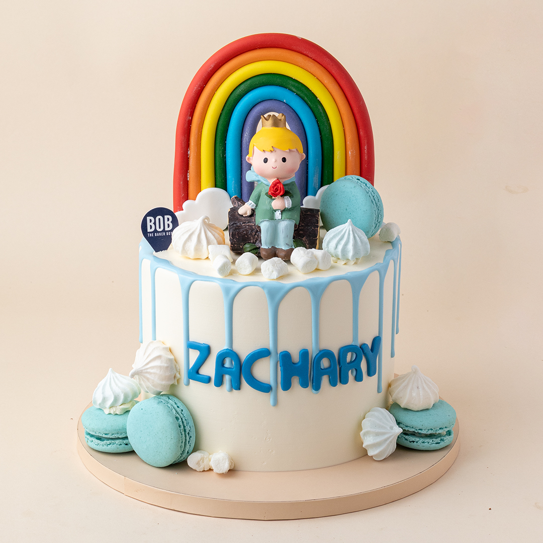 Prince Cake with Clouds and Rainbow - Bob the Baker Boy